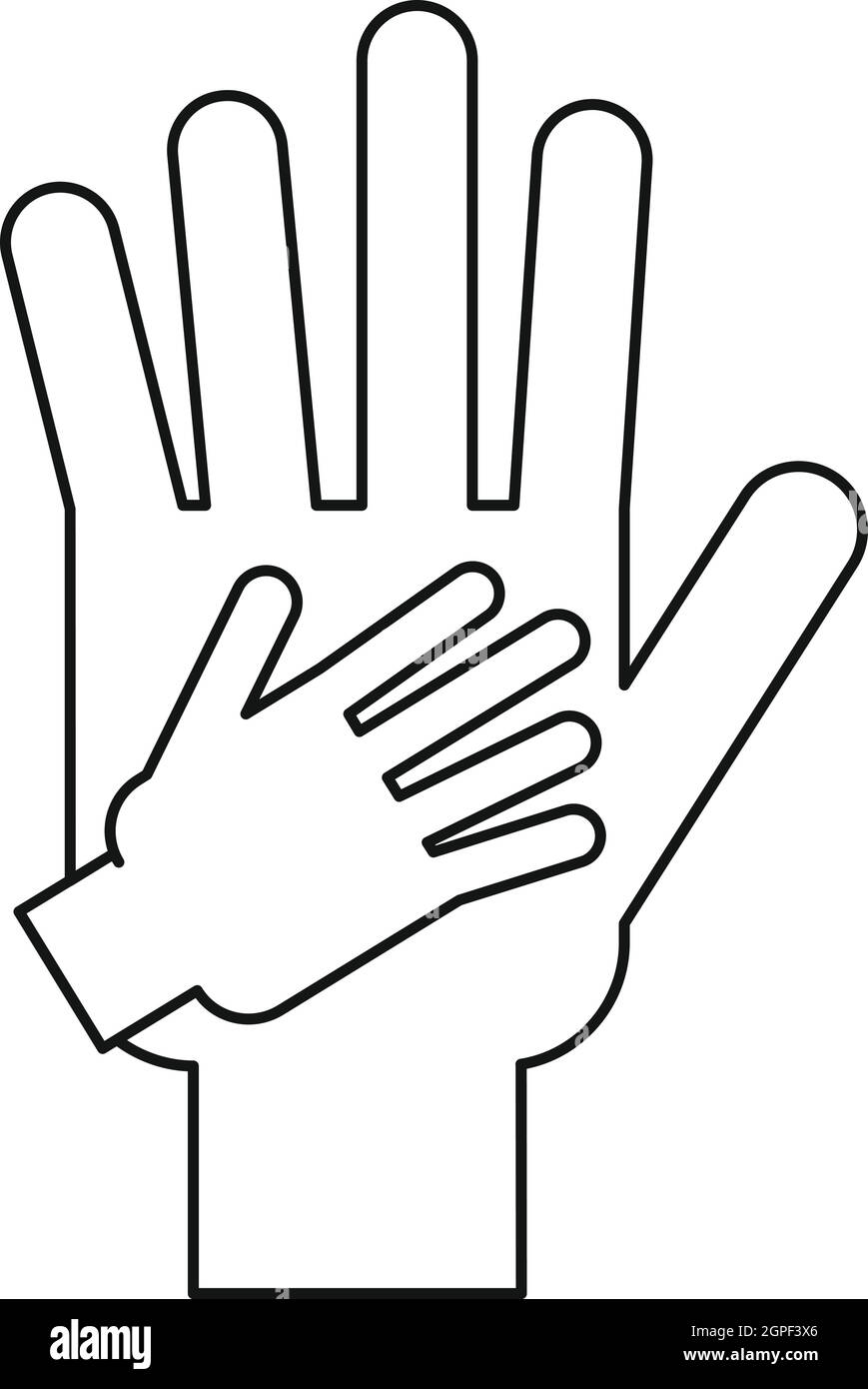 Childs Hand Outline