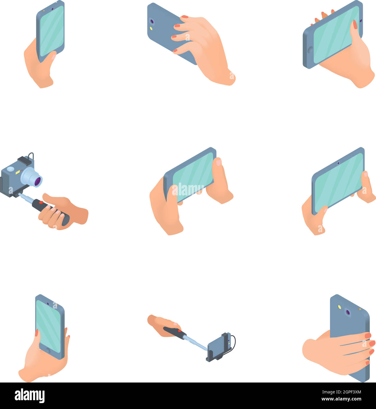 Cartoon 3d hand showing Stock Vector Images - Alamy