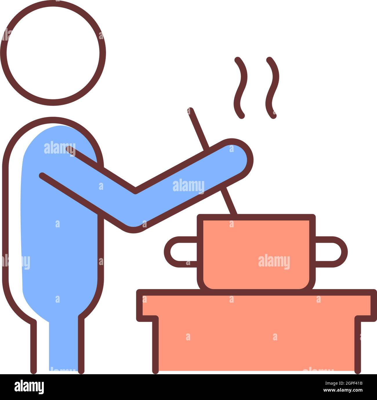 Breakfast rgb color icon Stock Vector Images - Alamy