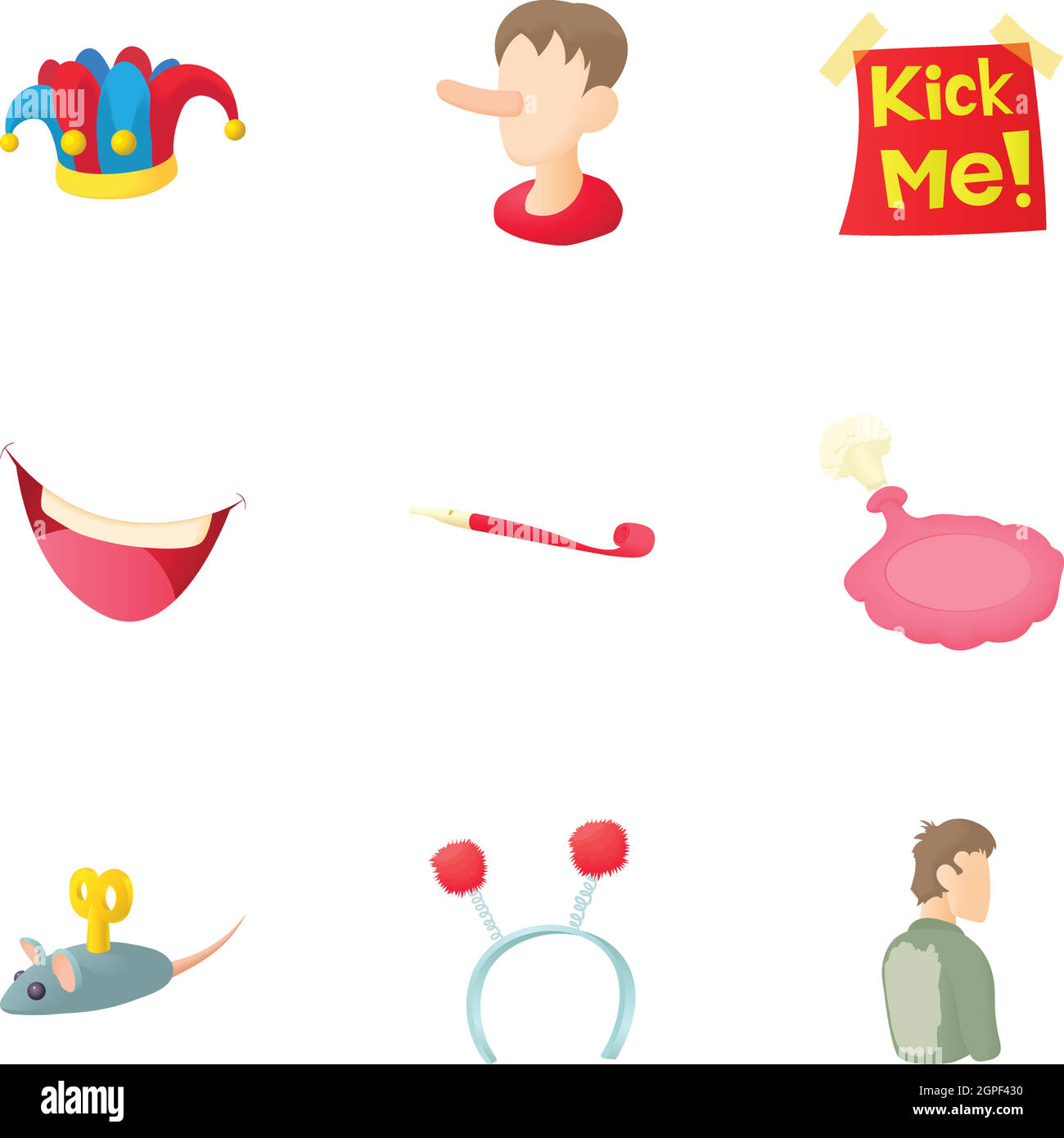 Funny 3d style collection Stock Vector Images - Alamy