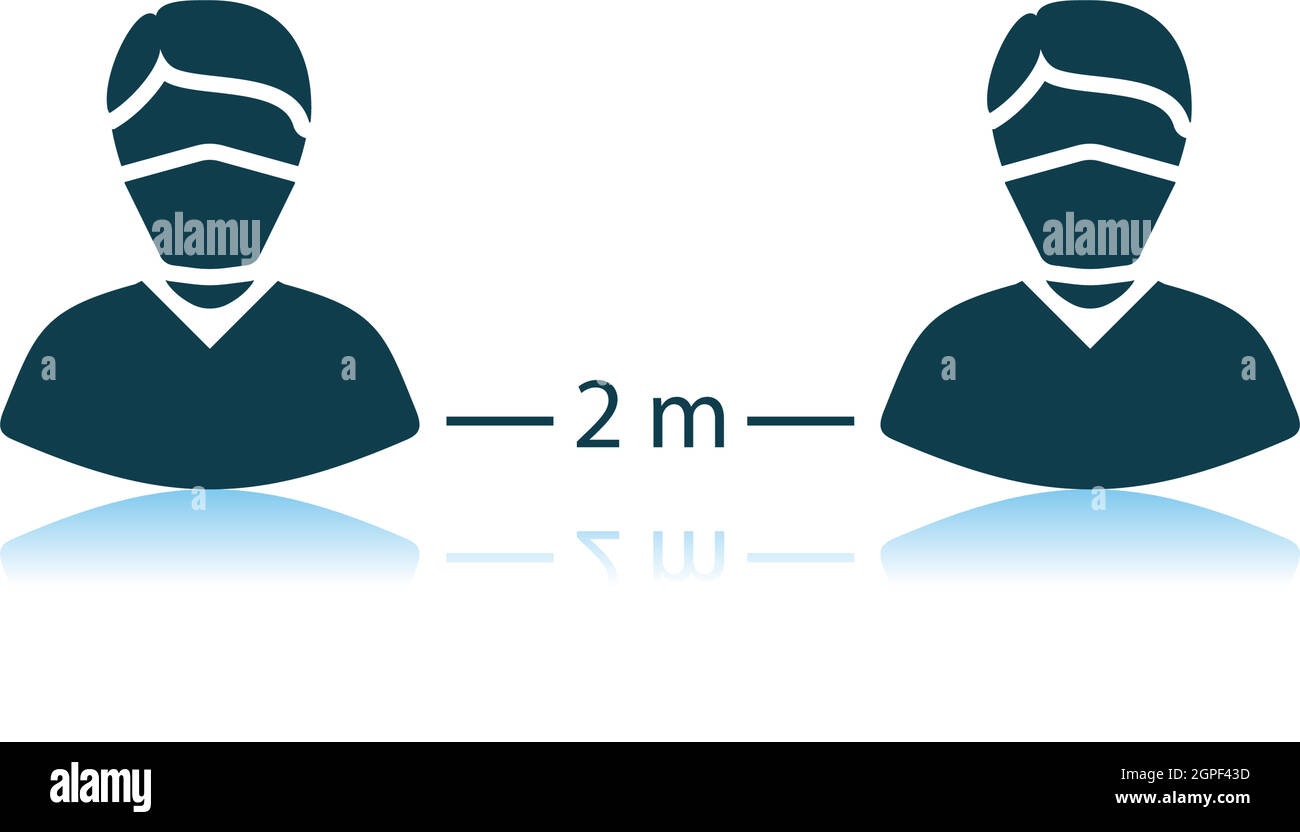 Social Distance Icon Stock Vector Image & Art - Alamy