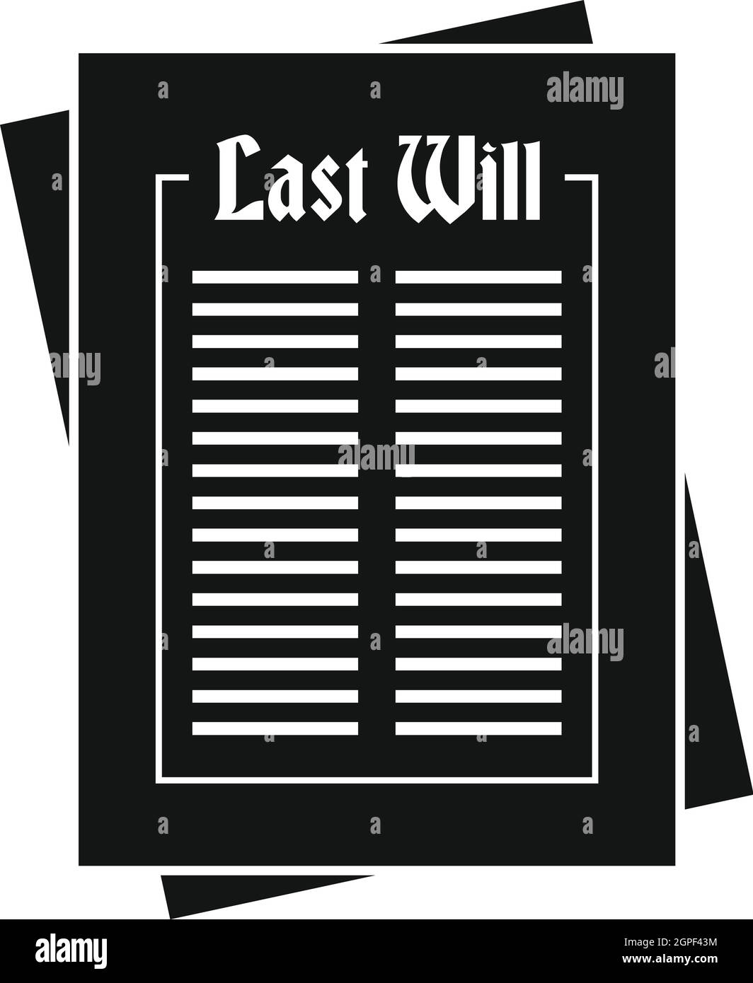 Will icon, simple style Stock Vector Image & Art - Alamy