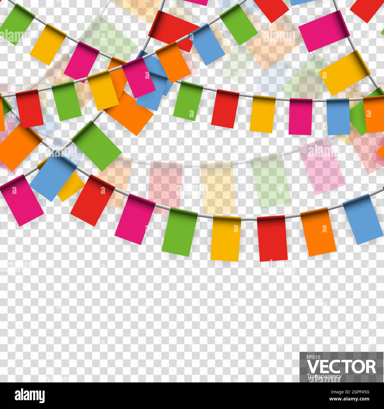 Colored party pennant Stock Vector Images - Alamy