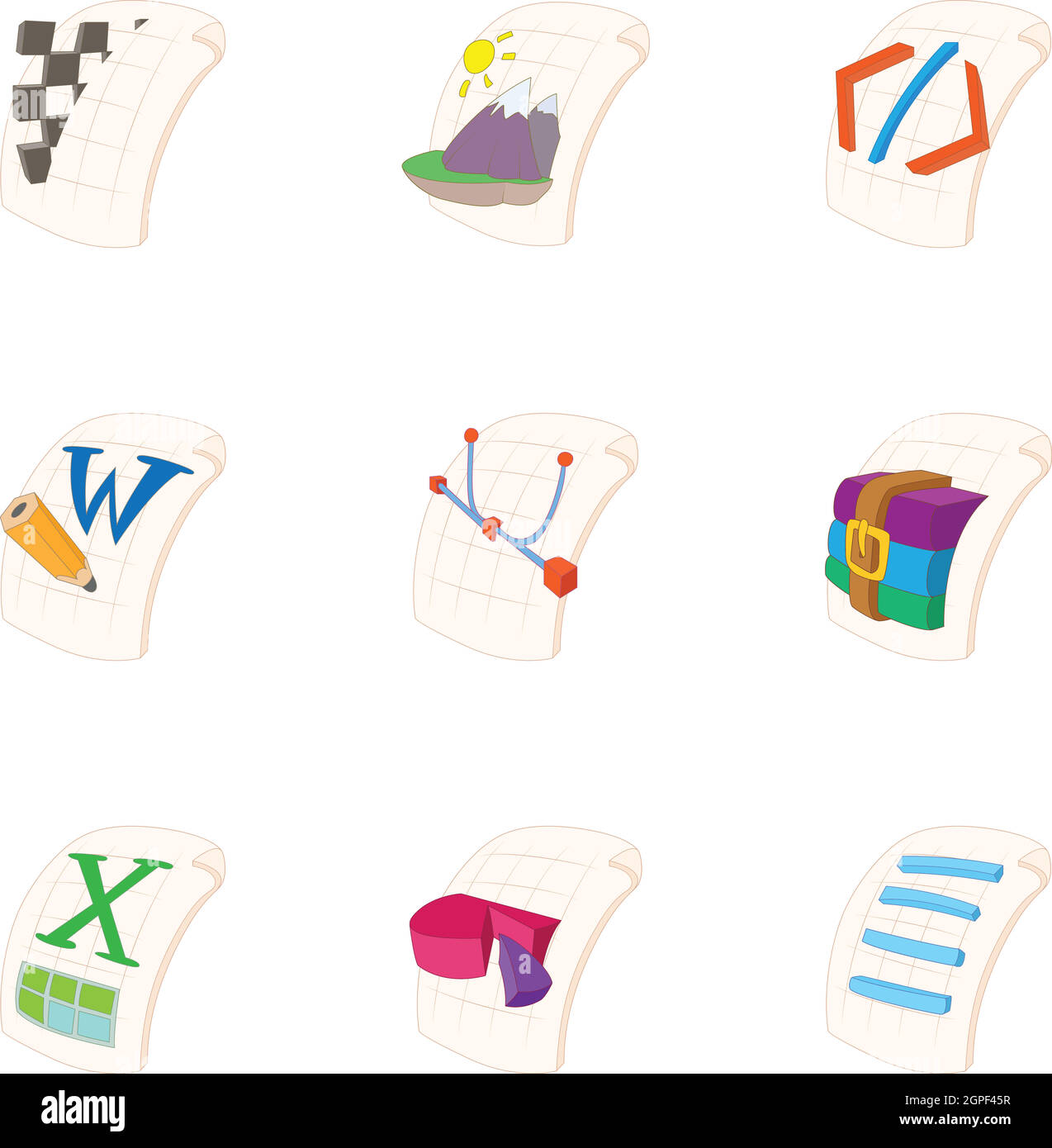 Files set icon upload Stock Vector Images - Alamy