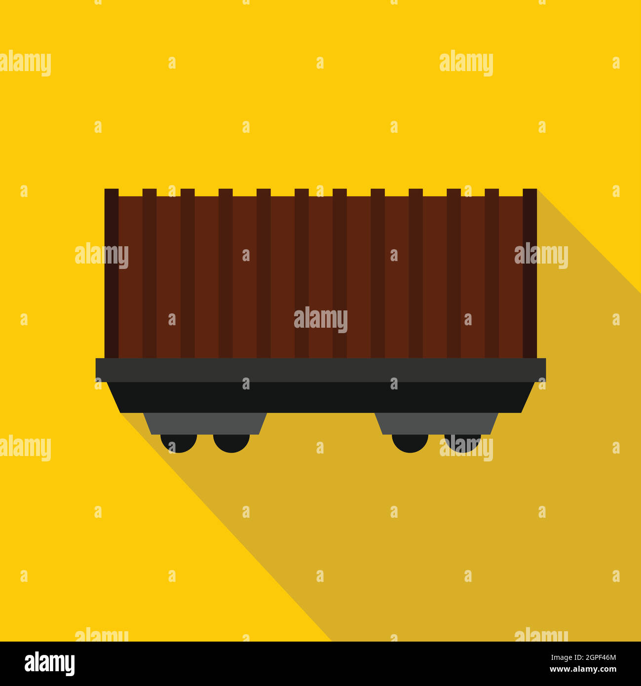 Cargo container loading flat Stock Vector Images - Alamy