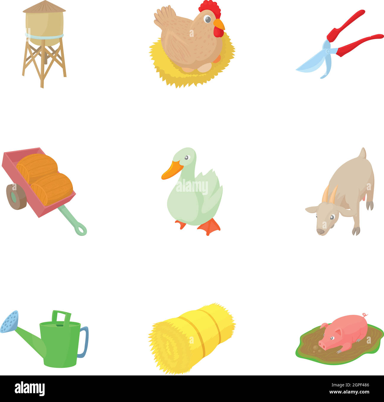 Animal farm icons set, cartoon style Stock Vector Image & Art - Alamy Animal farm icons set, cartoon style Stock Vector Image & Art - Alamy