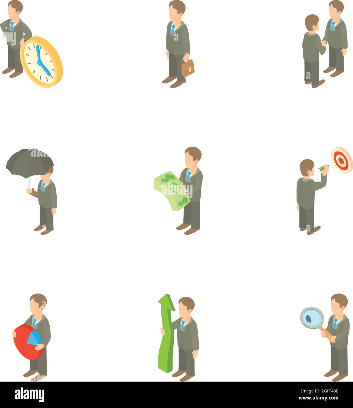 Manager icons set, cartoon style Stock Vector Image & Art - Alamy