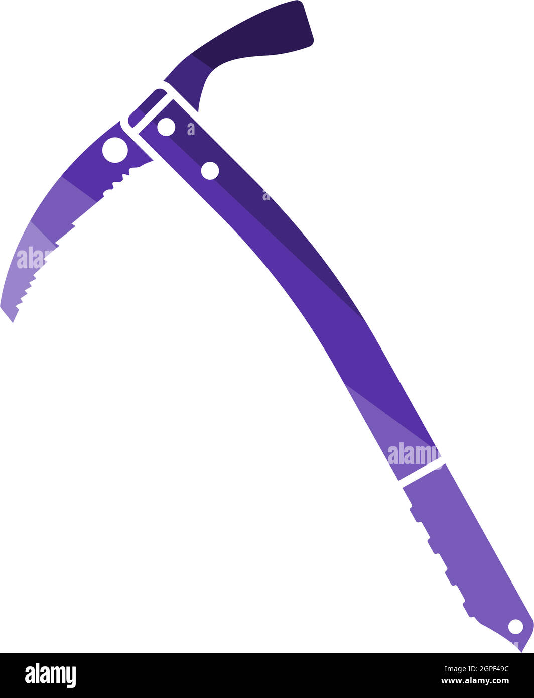 Ice ax icon black Cut Out Stock Images & Pictures - Alamy