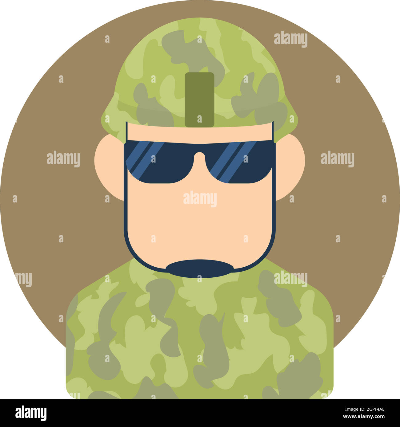 Flat character soldier Stock Vector Images - Alamy