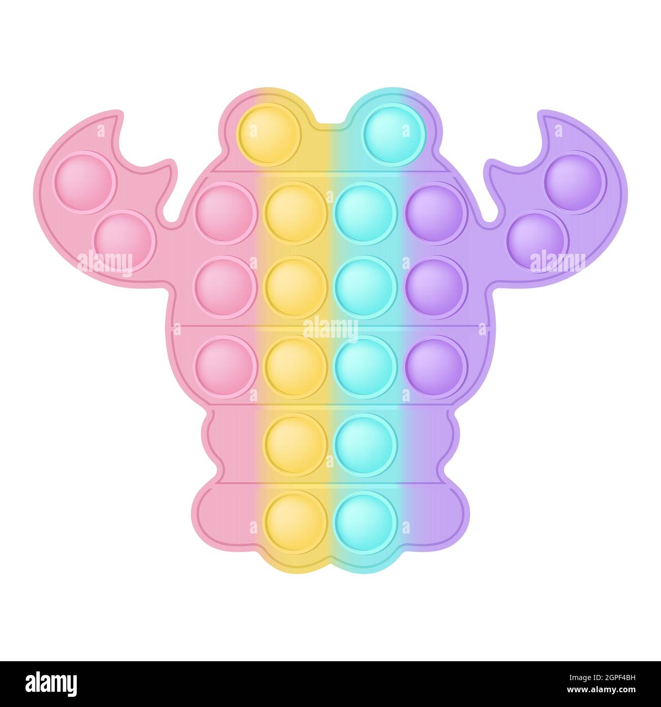 Pop it of a marine life popit trendy silicon fidget toys . Addictive ...