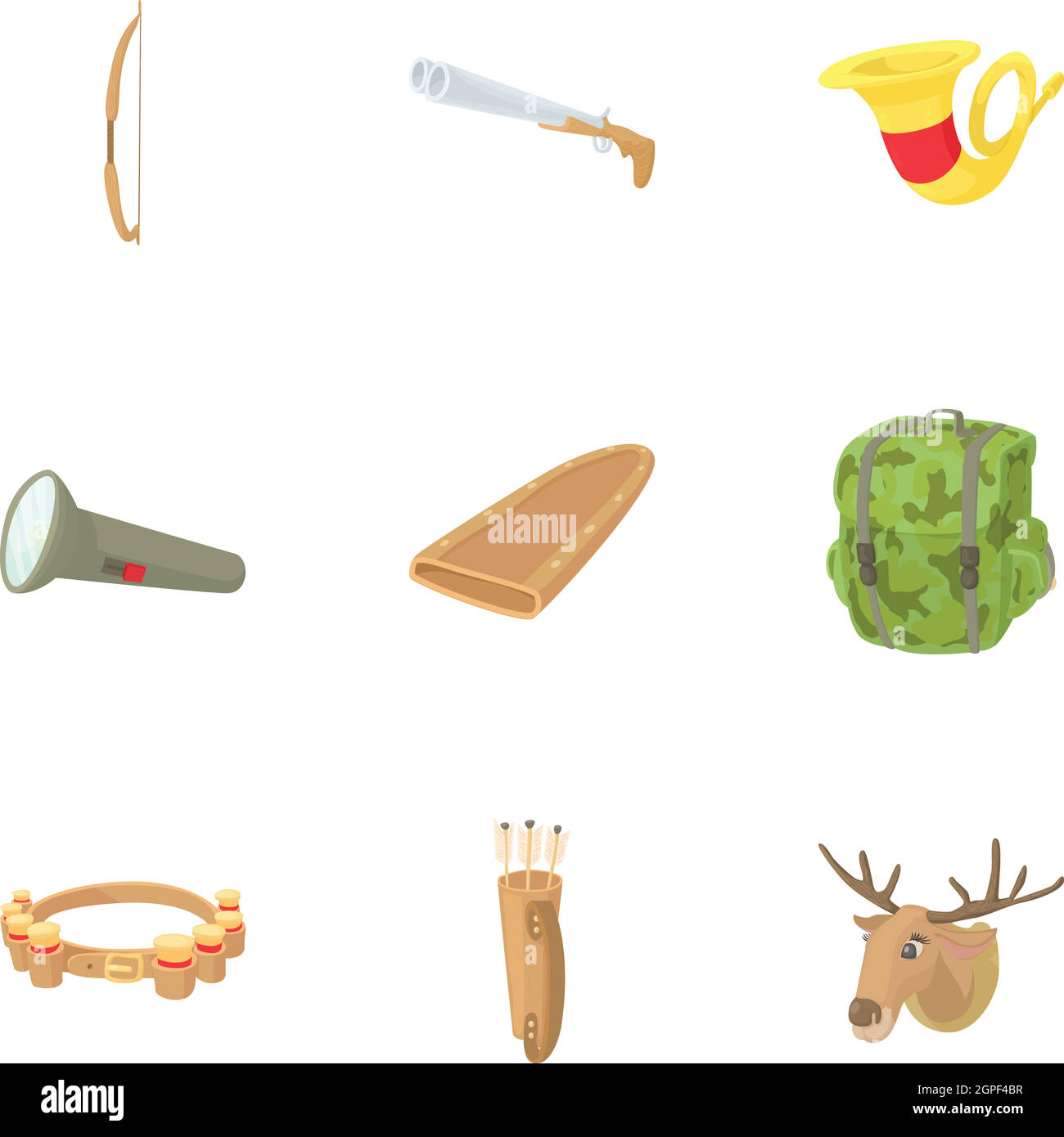 Deer cartoon in outdoor Stock Vector Images - Alamy