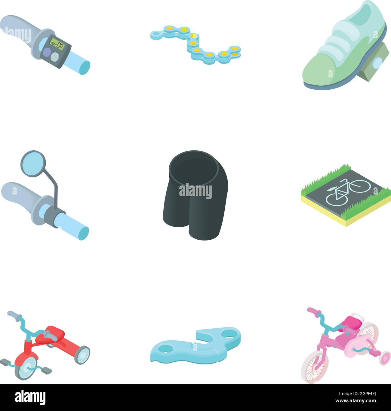 Bicycle parts illustration hi-res stock photography and images - Alamy