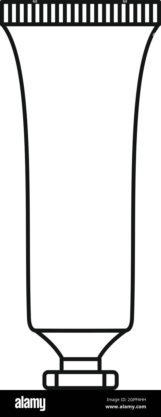 Cosmetic tube icon, outline style Stock Vector Image & Art - Alamy