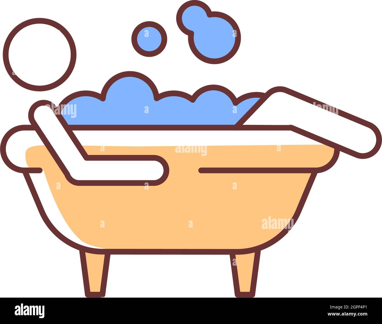 Bathe RGB color icon Stock Vector Image & Art - Alamy
