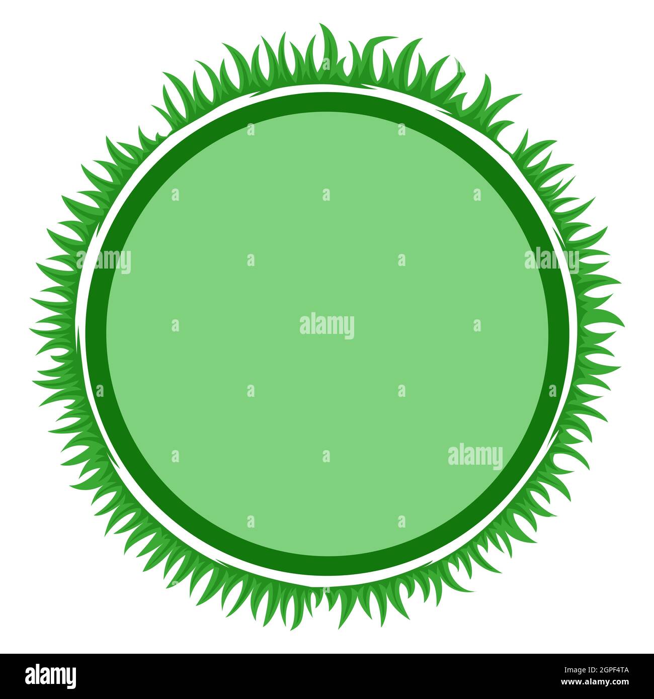 Frame with green grass Stock Vector Image & Art - Alamy