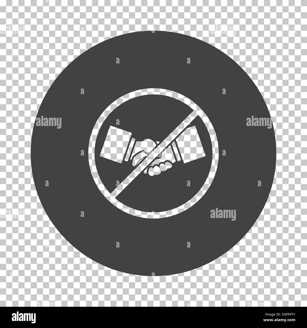No Hand Shake Icon Stock Vector Image & Art - Alamy