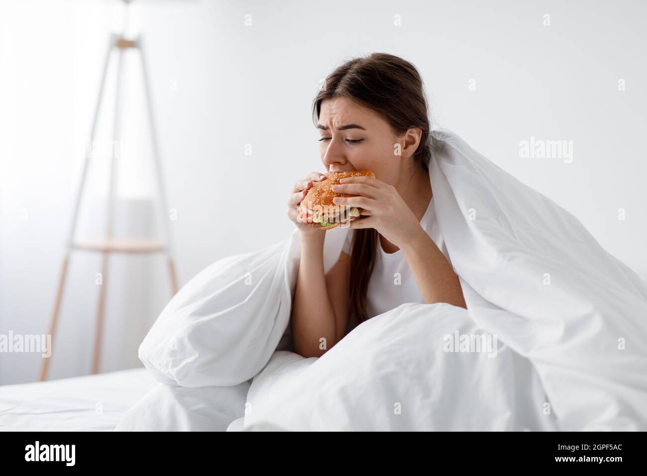 Worried burger hi-res stock photography and images - Alamy