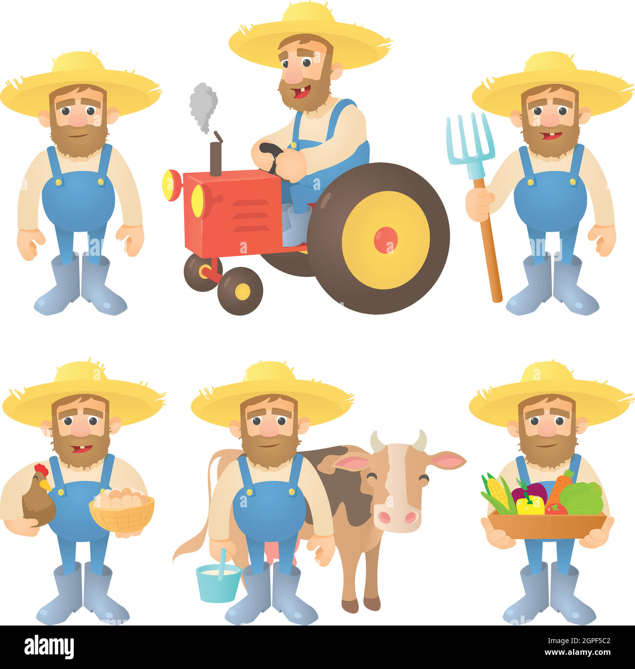 Organic farming concept woman Cut Out Stock Images & Pictures - Alamy
