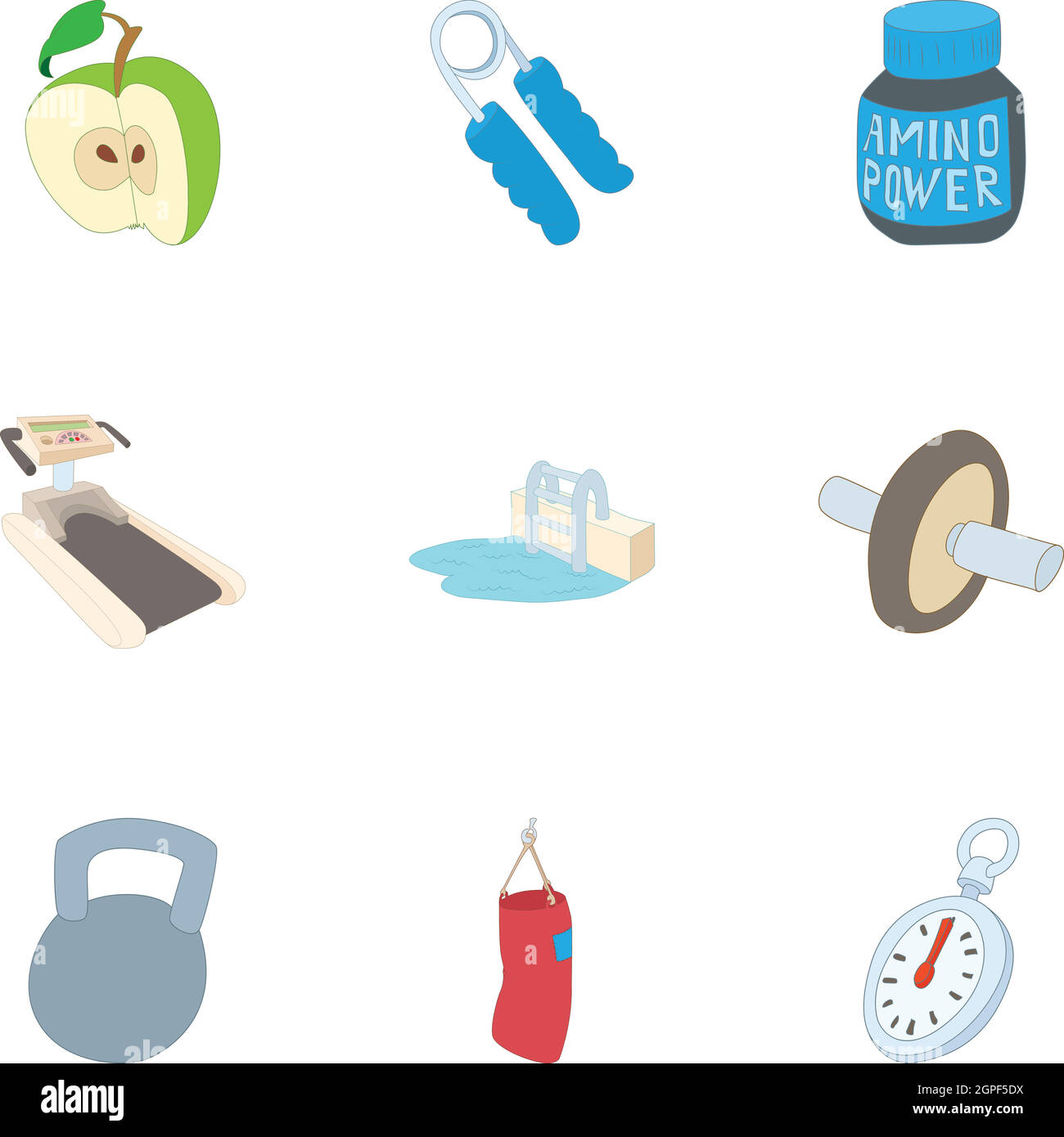 Active lifestyle icons collection Cut Out Stock Images & Pictures - Alamy
