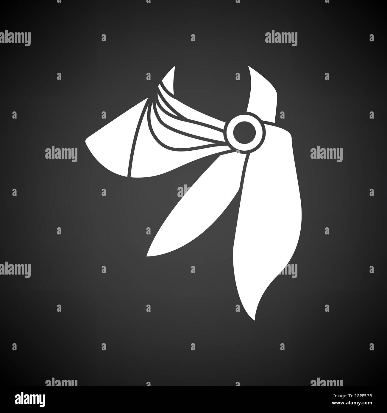Business Woman Neck Scarf Icon Stock Vector Image & Art - Alamy
