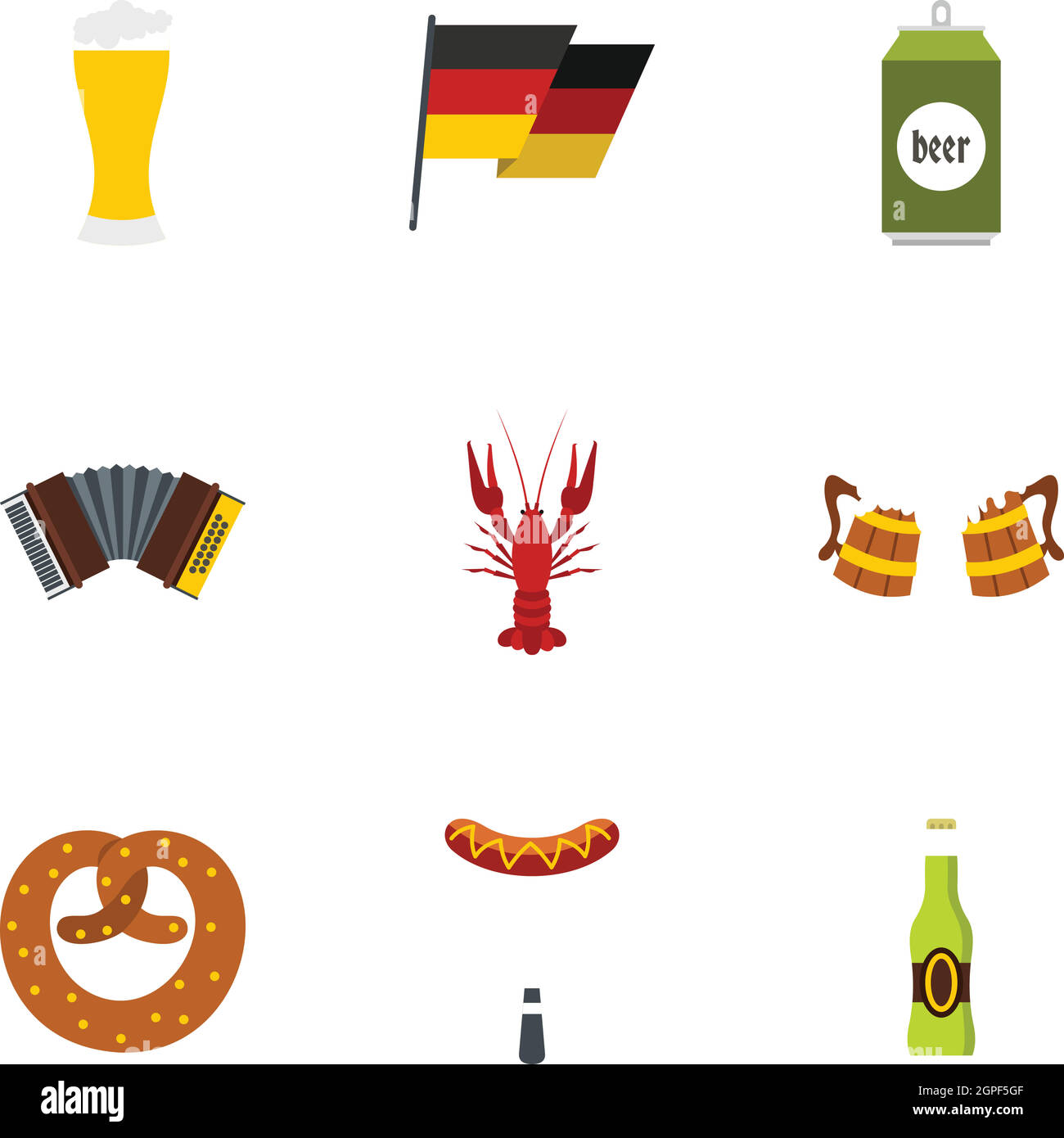 Bottle beer flag Stock Vector Images - Alamy