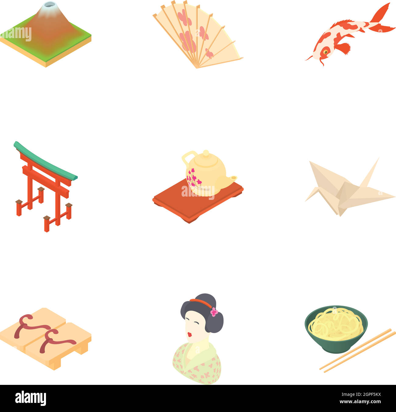South Korea icons set, cartoon style Stock Vector Image & Art - Alamy