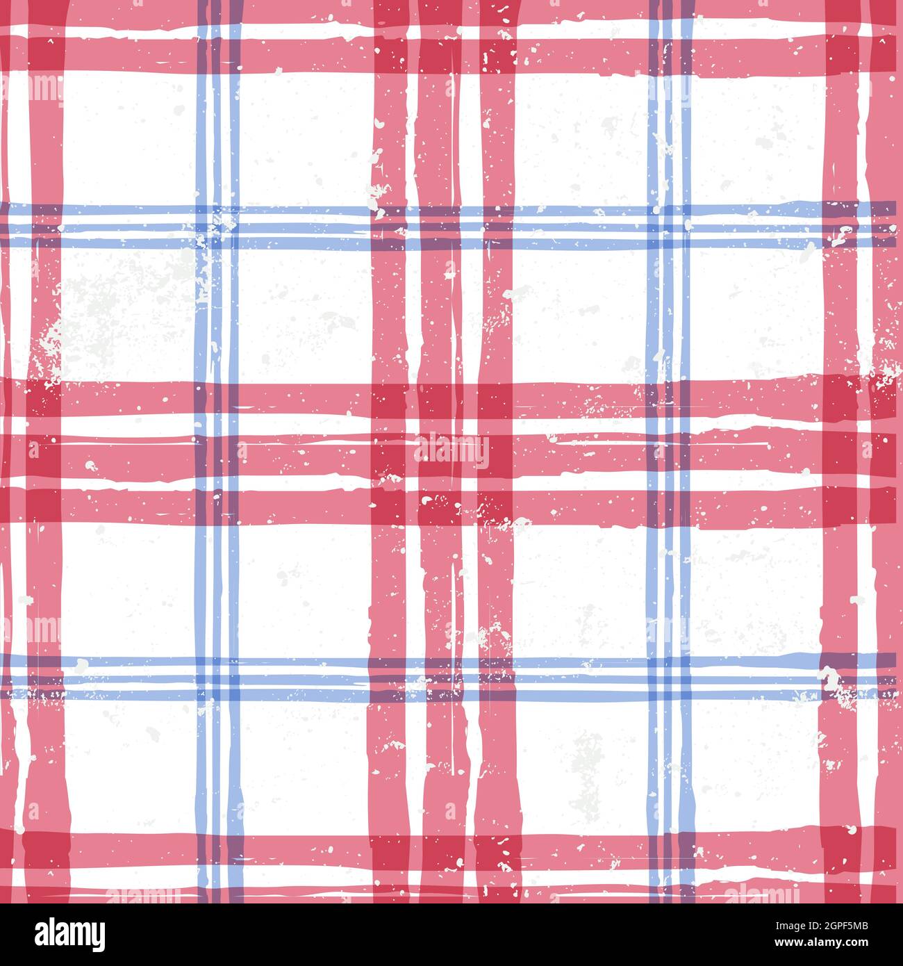Abstract watercolor tartan vector seamless pattern. Fashion textile ...