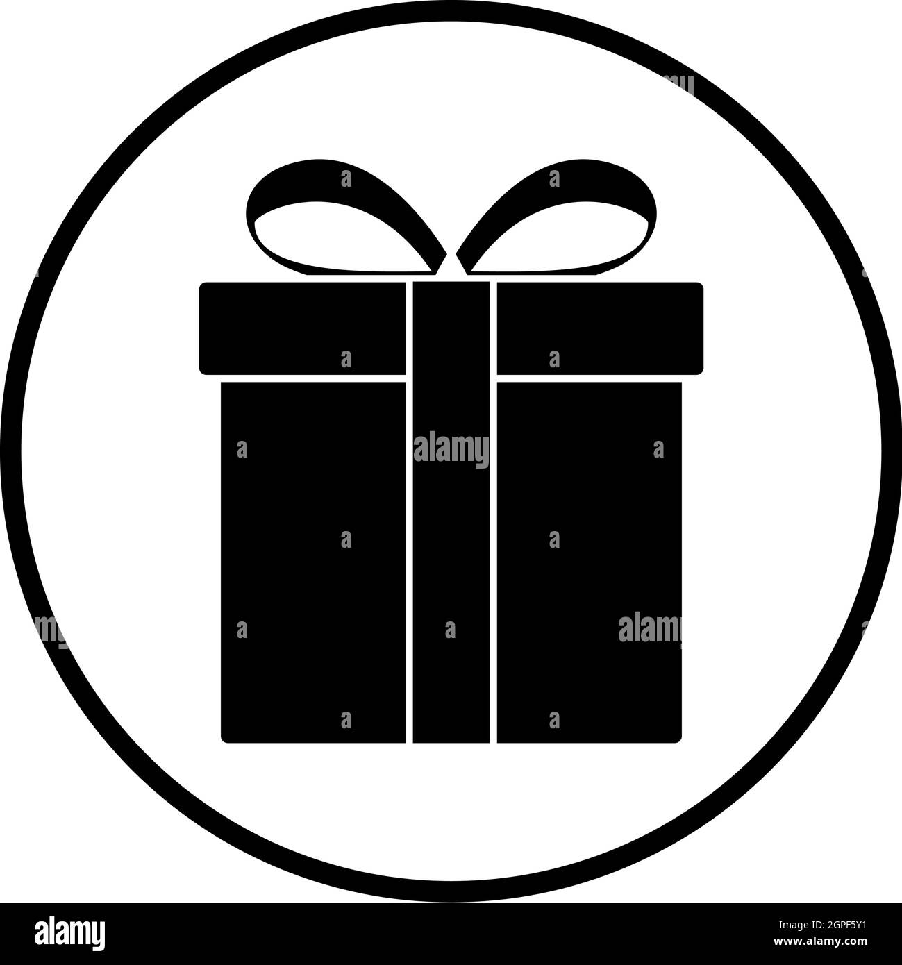 Gift box present thin Black and White Stock Photos & Images - Alamy