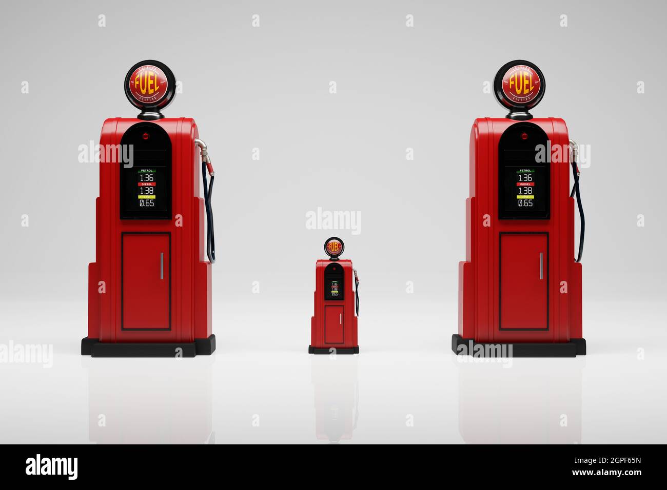 Fuel Shortage Crisis, Humour, Funny Concept. 3D Illustration Stock ...