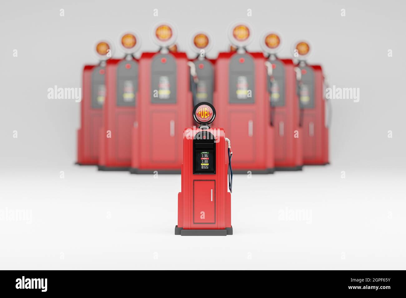 Fuel Shortage Crisis, Humour, Funny Concept. 3D Illustration Stock ...