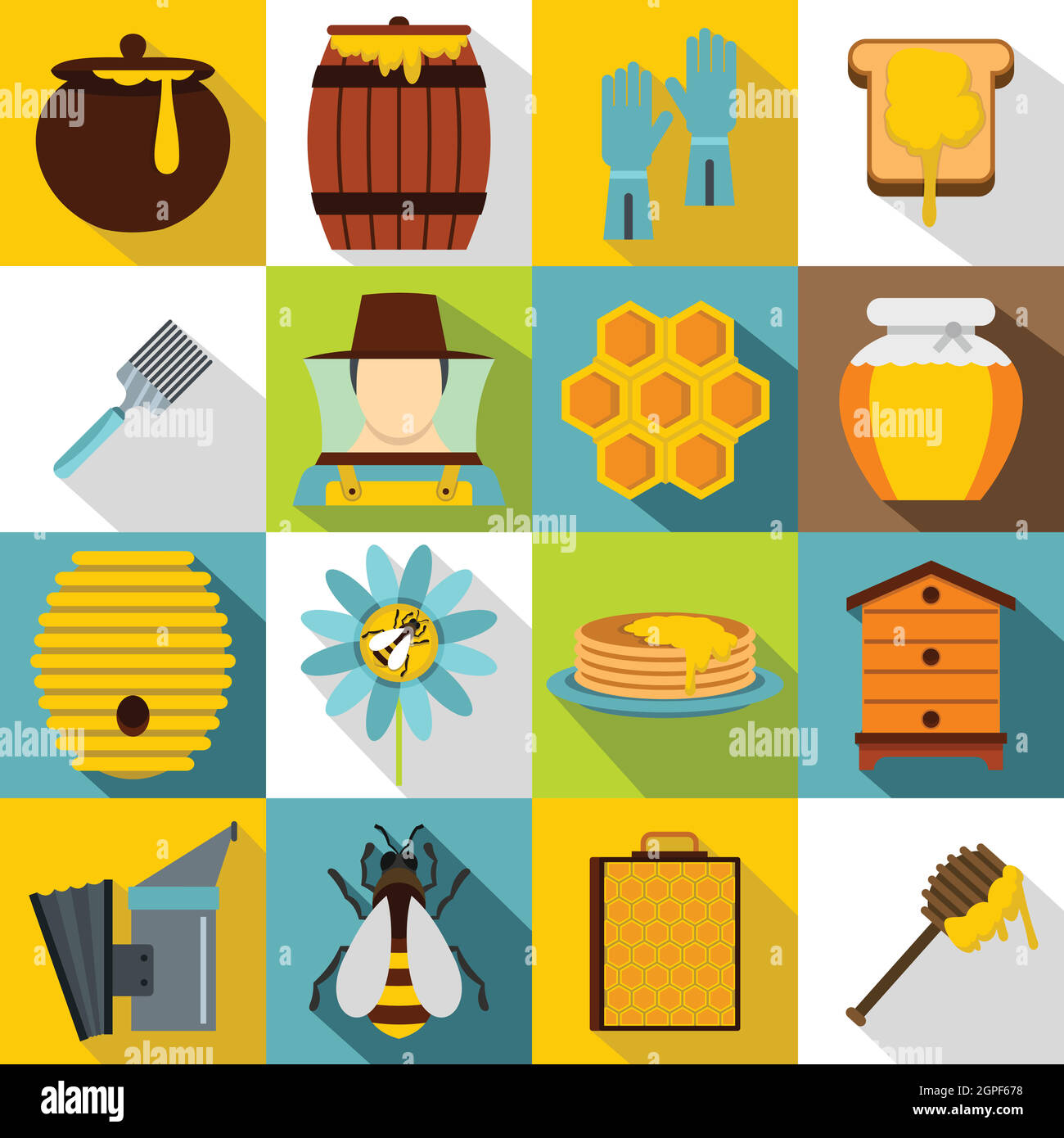 Icon set farm tools Stock Vector Images - Alamy