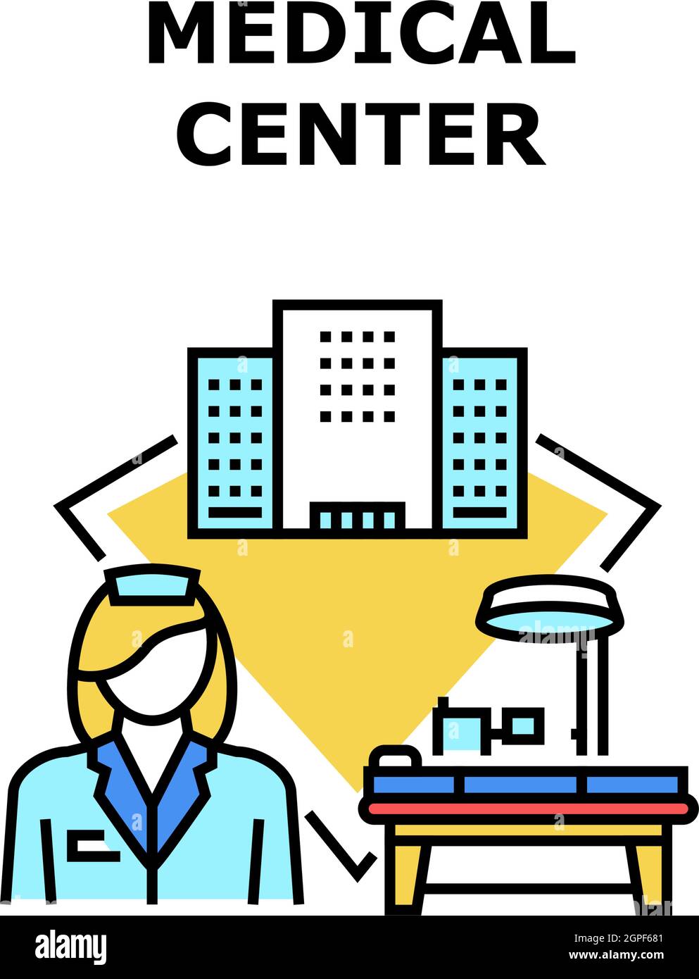 Medical Center Vector Concept Color Illustration Stock Vector Image ...