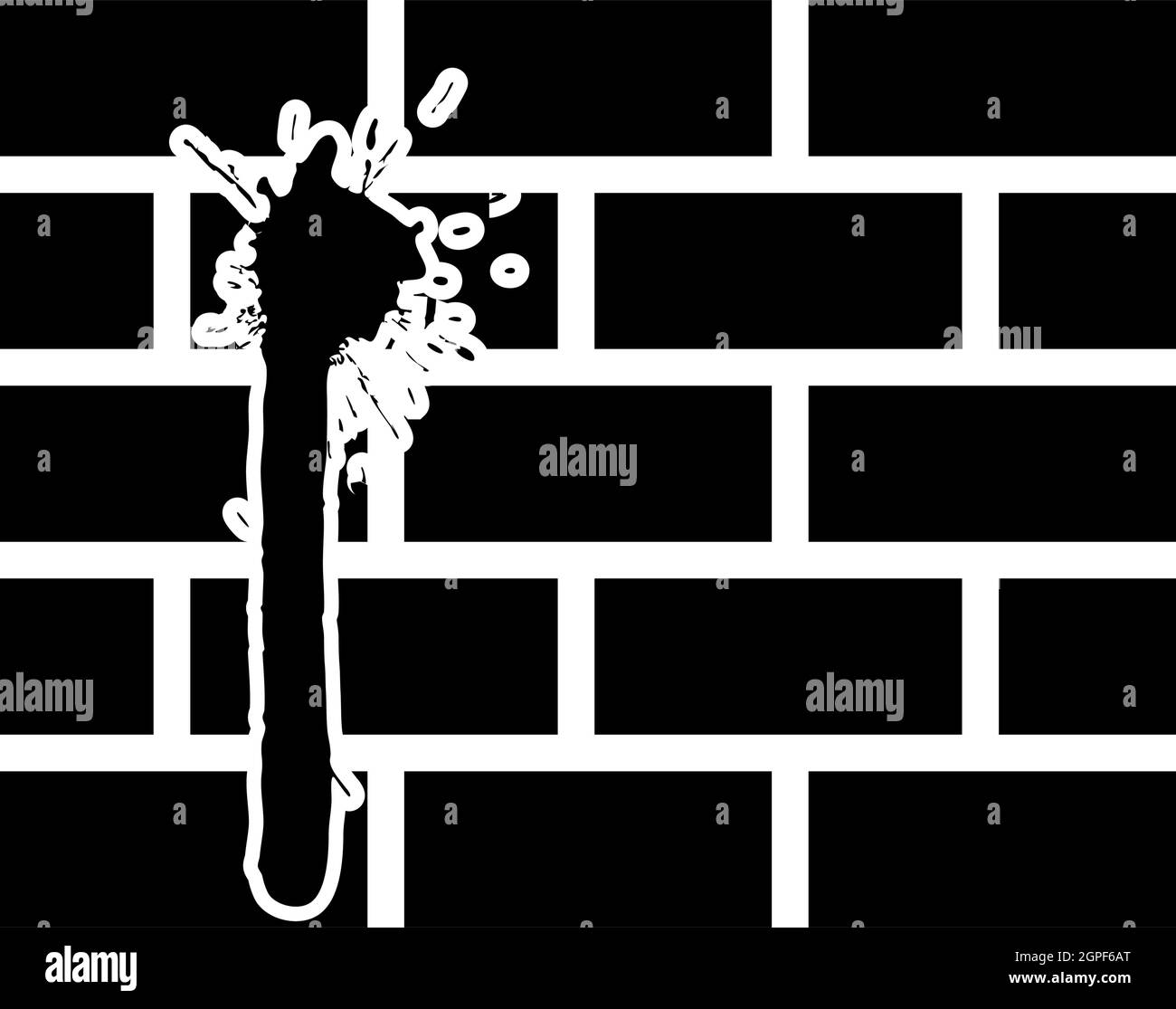 Pattern on the wall Stock Vector Images - Alamy