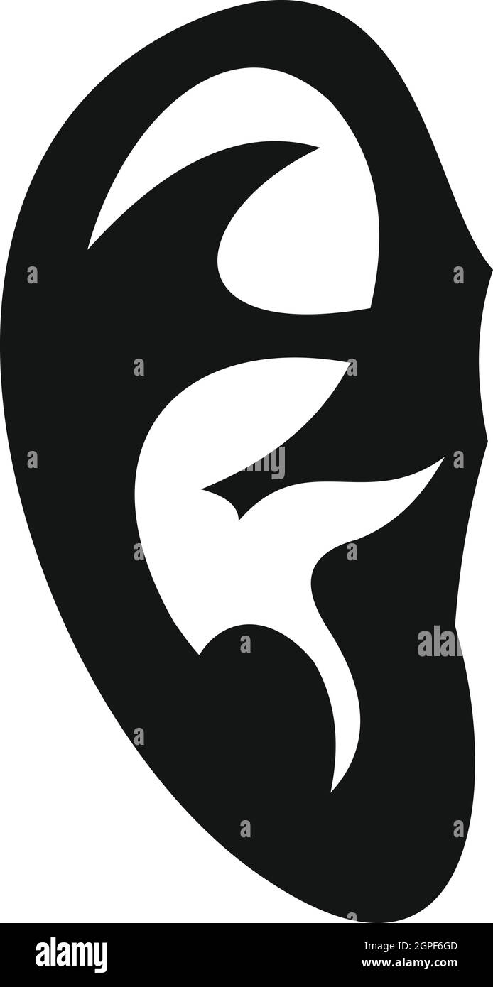 Ear icon, simple style Stock Vector Image & Art - Alamy
