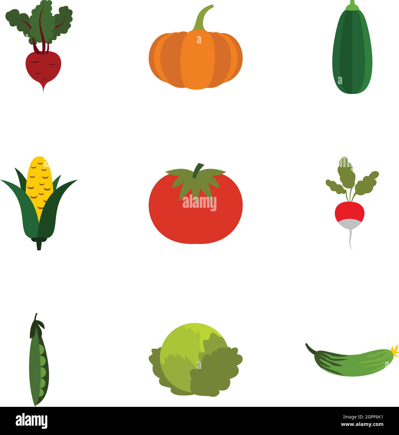 Radish flat icon farm Stock Vector Images - Alamy
