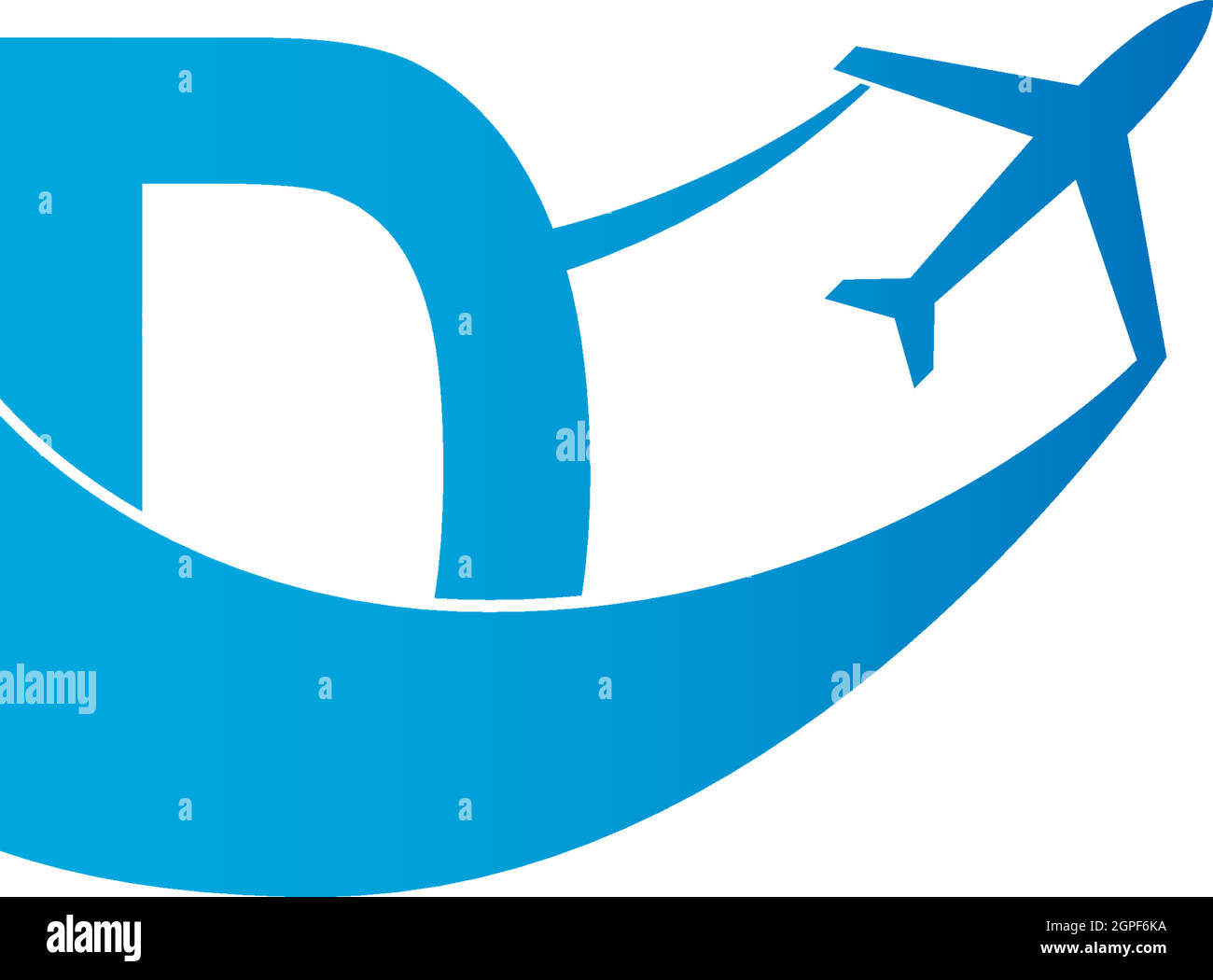 Letter D with plane logo icon design vector illustration Stock Vector ...