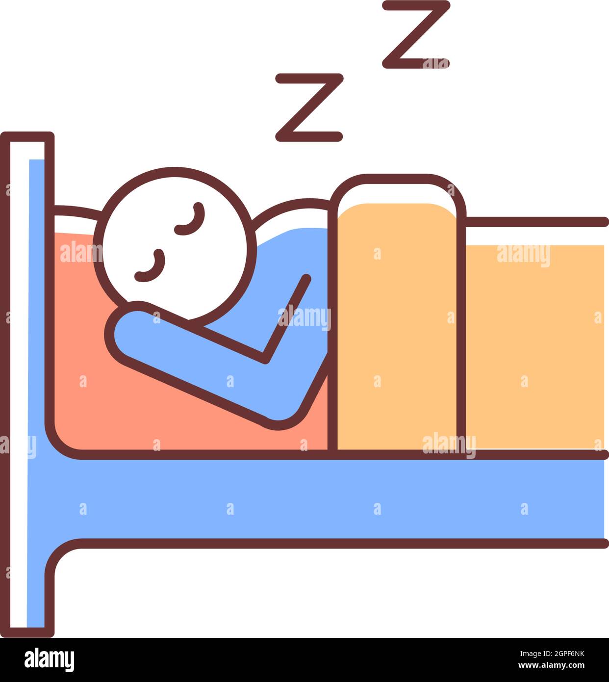 Sleep RGB color icon Stock Vector Image & Art - Alamy