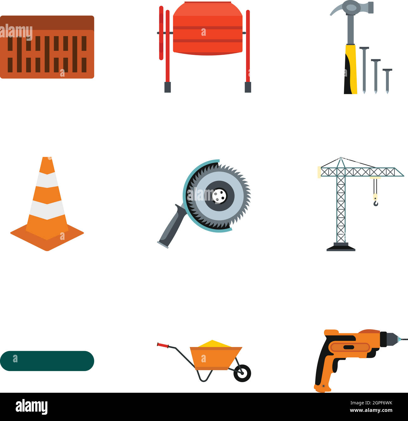 Repair icon set flat Stock Vector Images - Alamy