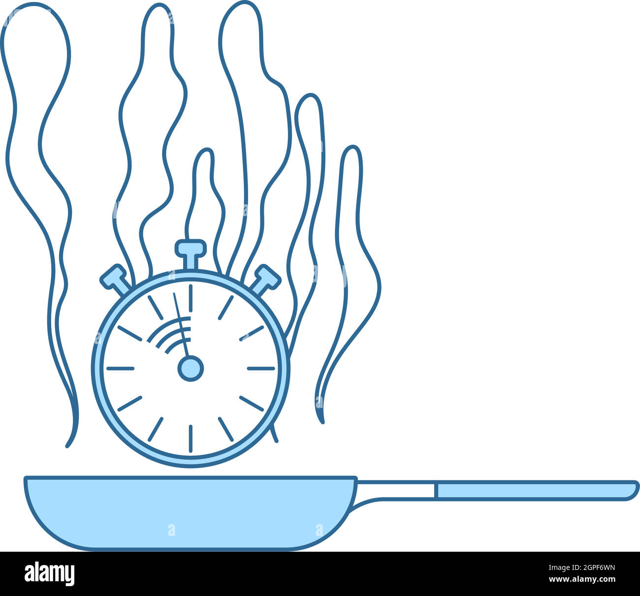 Pan With Stopwatch Icon Stock Vector Image & Art - Alamy