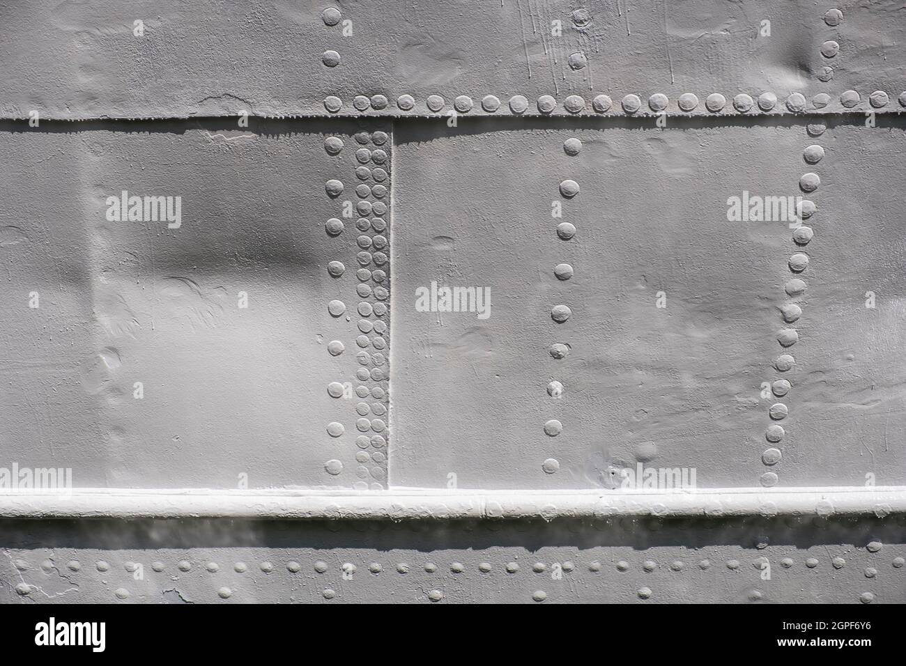 Old ship side with riveted ship hull Stock Photo - Alamy