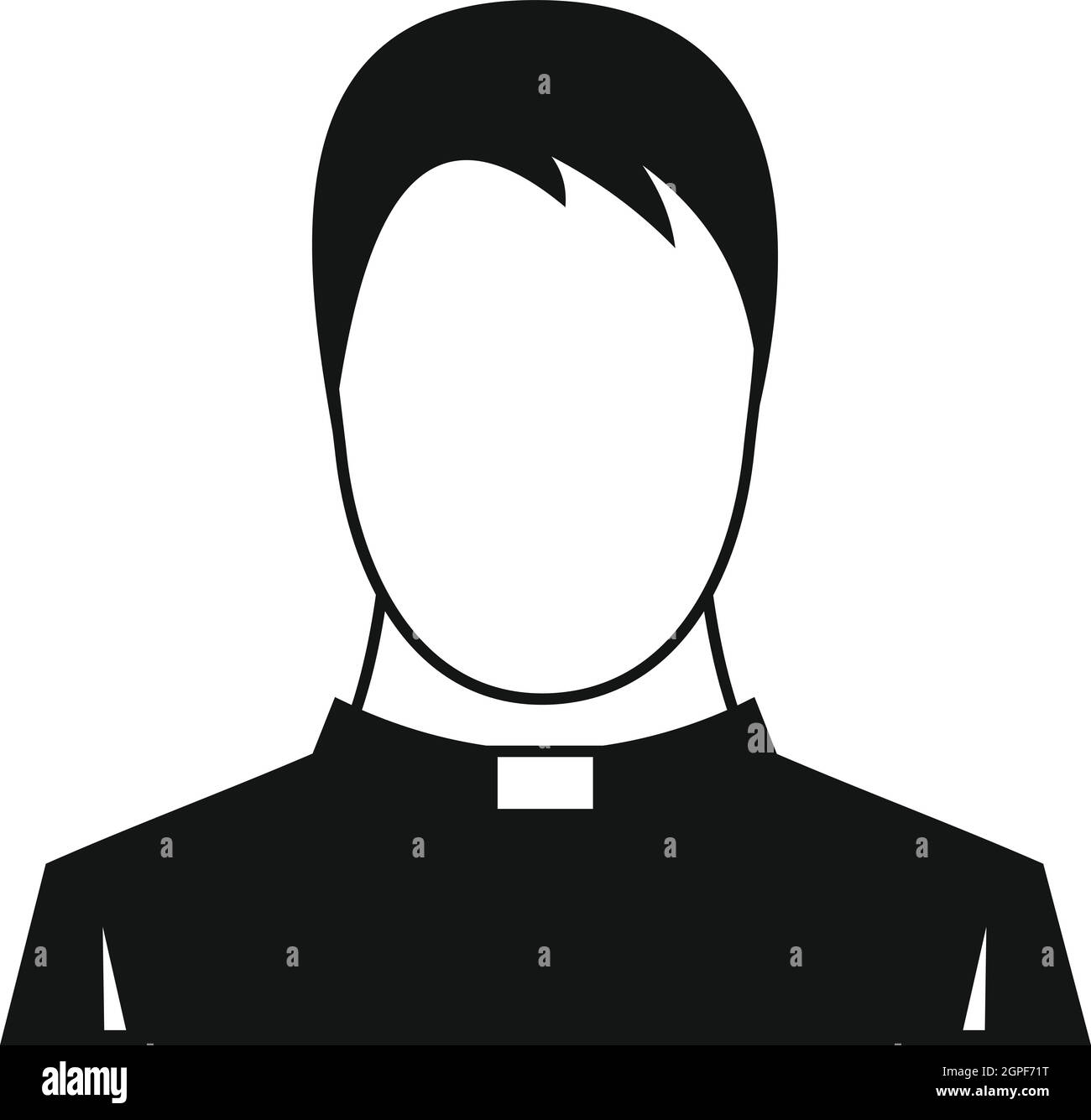 Priest icon, simple style Stock Vector Image & Art - Alamy