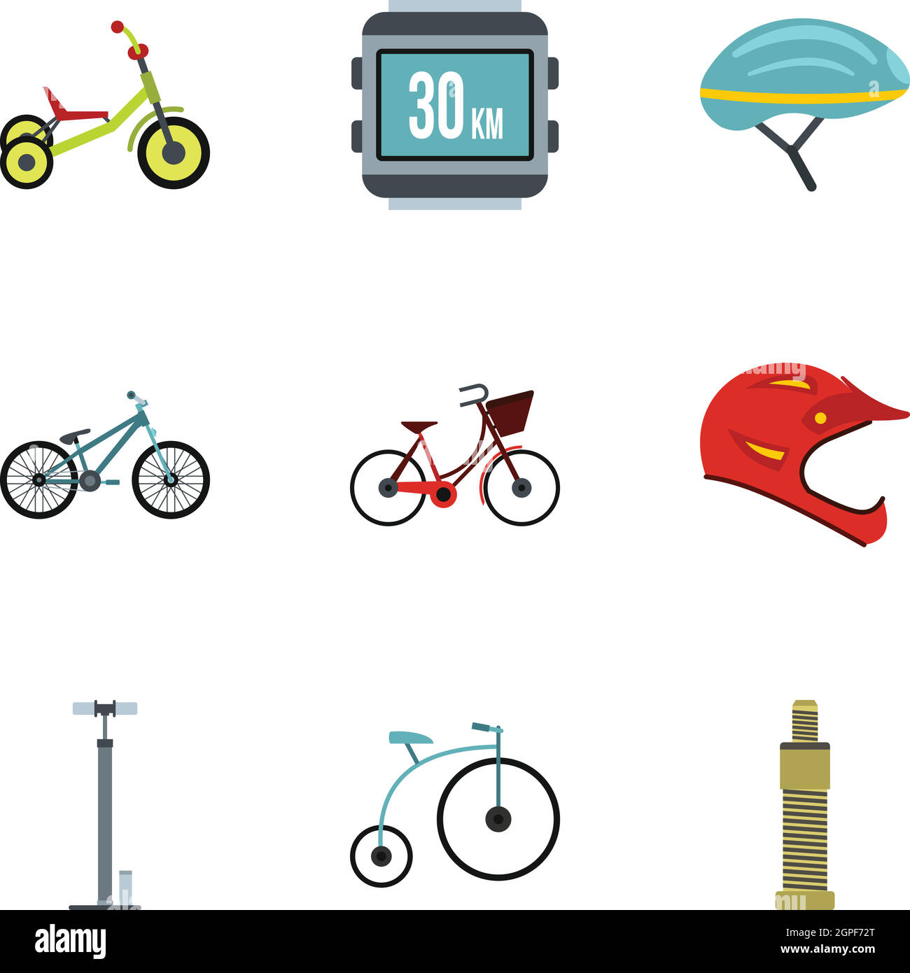 Race cycling icons set, flat style Stock Vector Image & Art - Alamy