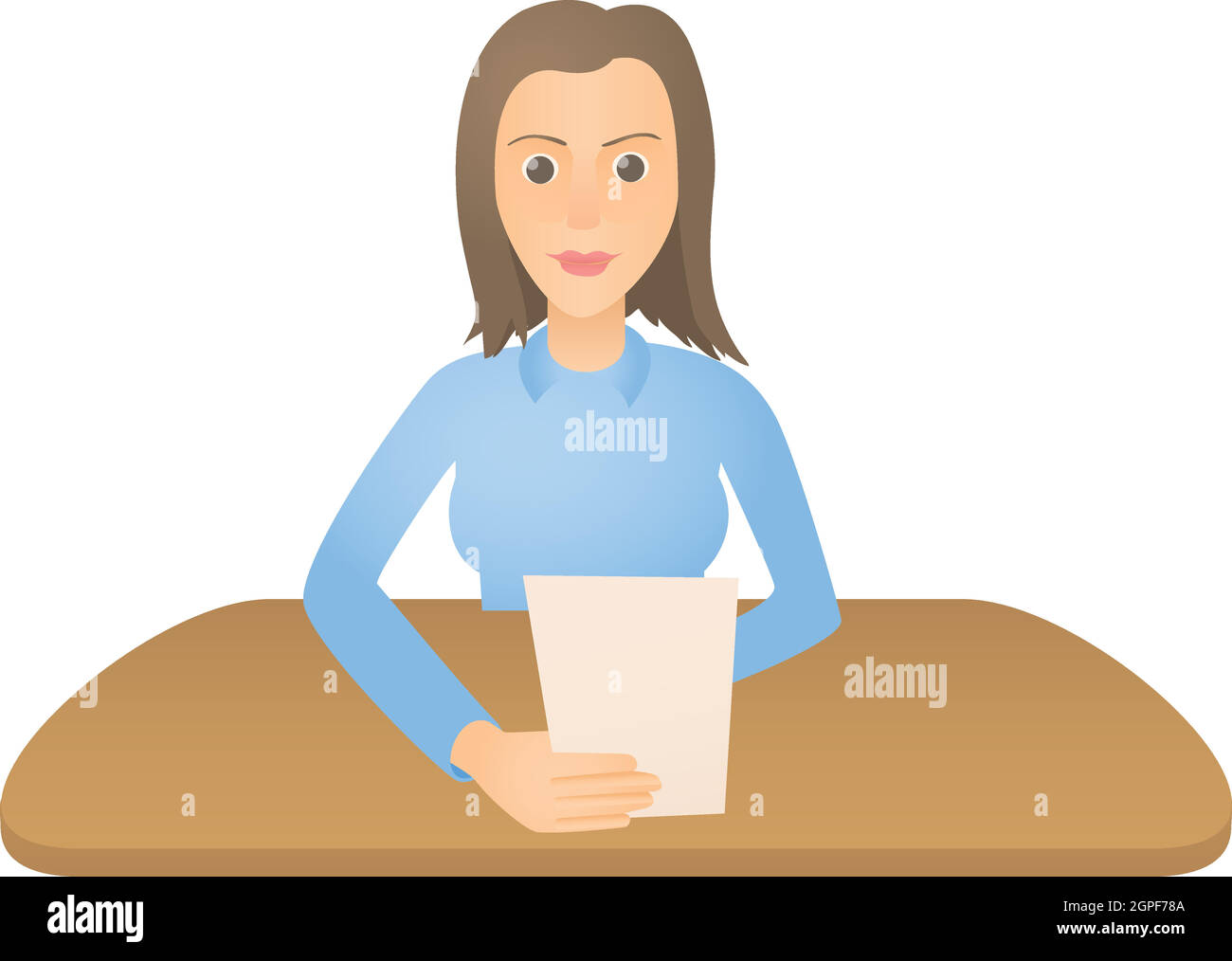 Woman presenter icon, cartoon style Stock Vector Image & Art - Alamy