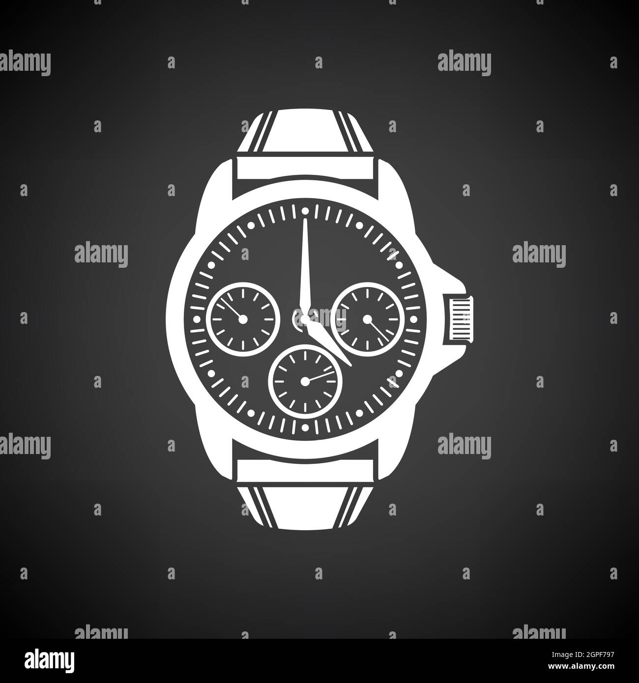 Hand watch icon simple style Black and White Stock Photos & Images - Alamy
