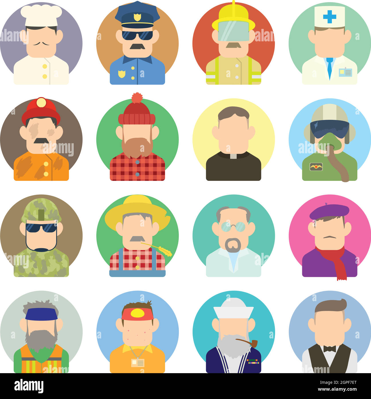 Profession people set engineer Cut Out Stock Images & Pictures - Alamy