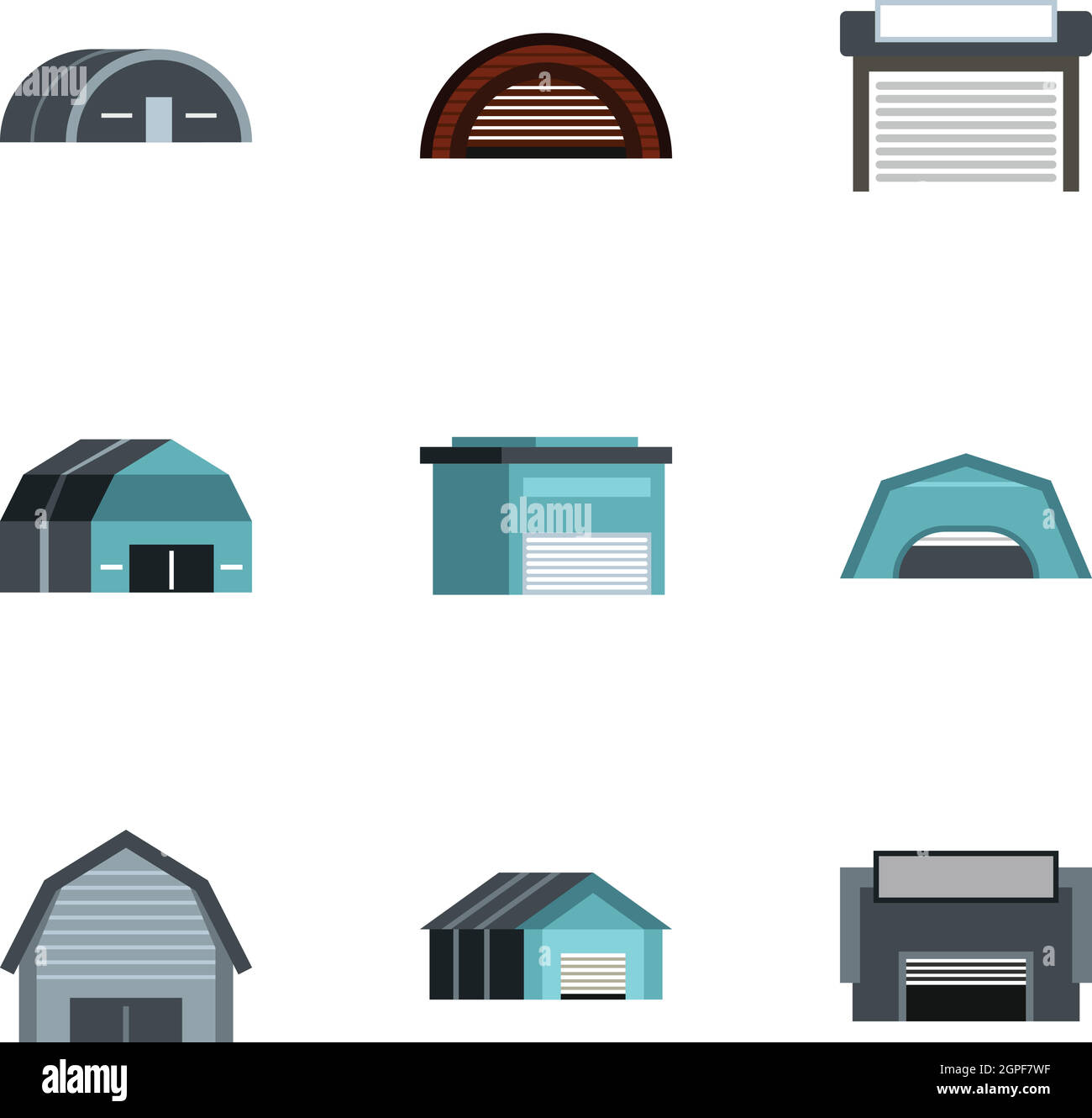 Warehouse roof repair Stock Vector Images - Alamy
