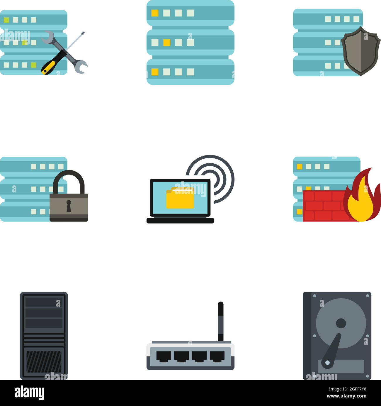 Data protection illustration art Stock Vector Images - Alamy