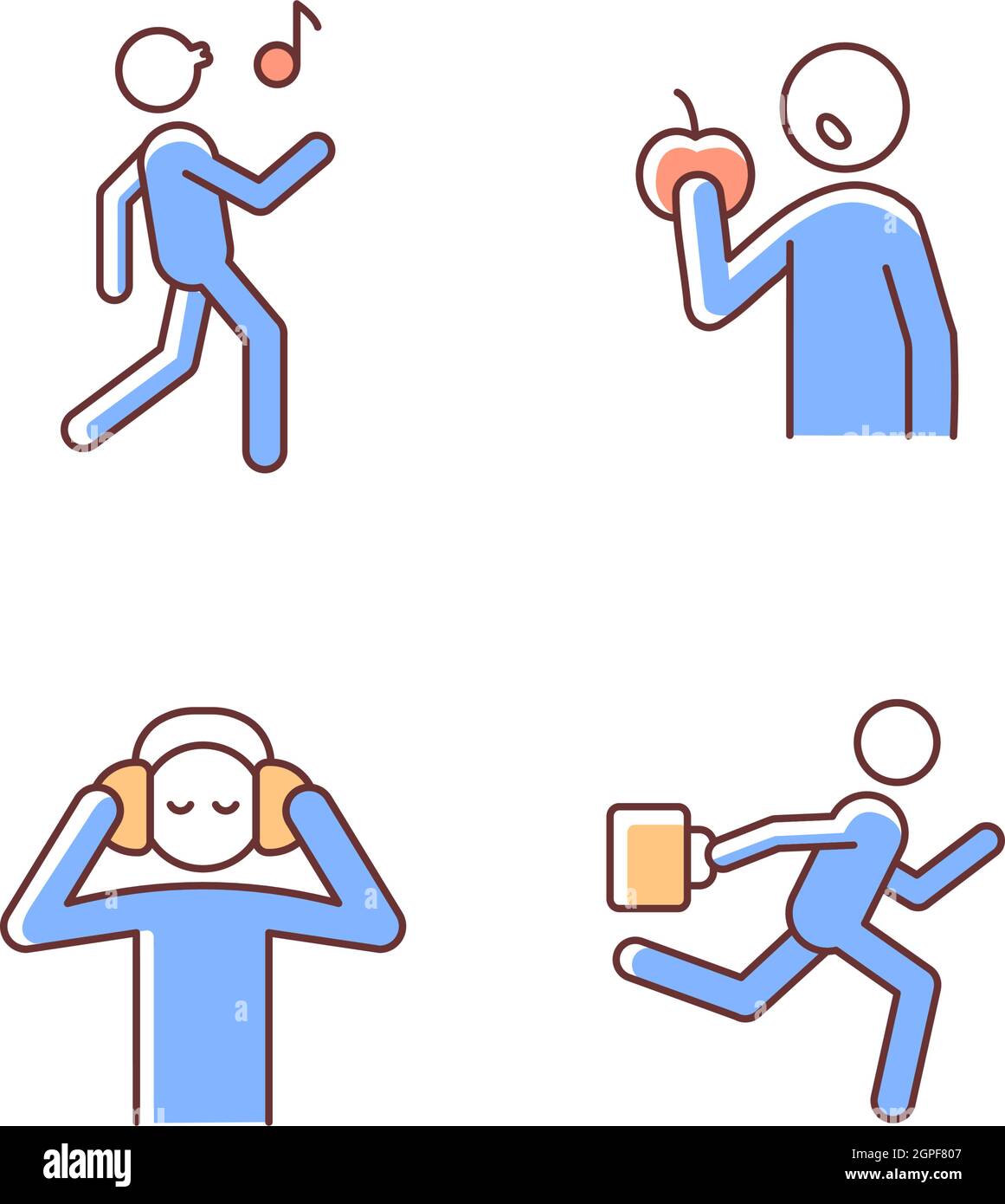 Relax activities icon pack hi-res stock photography and images - Alamy