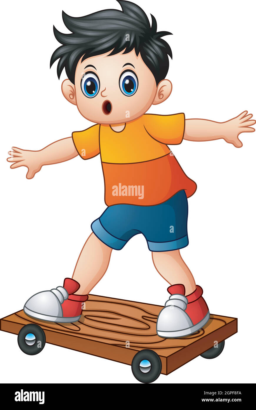 Skateboard cartoon Stock Vector Images - Alamy