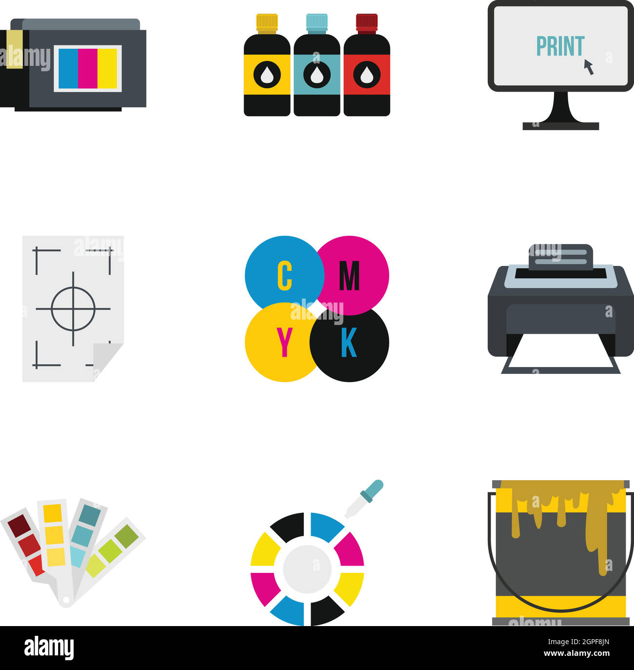 Printing press Stock Vector Images - Alamy